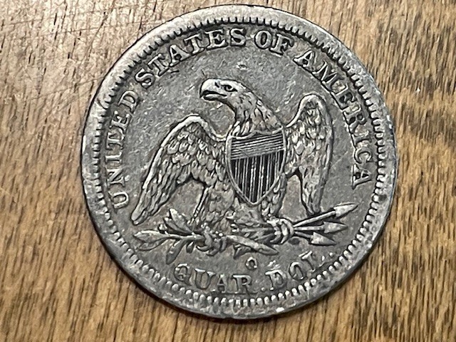 1842-O US Seated Liberty Quarter Rare Early Key Date 90% Silver Very ...