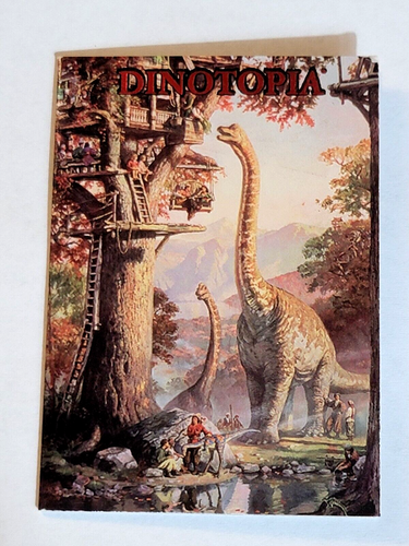 1995 DINOTOPIA FANTASY ART TRI-FOLD MAP #5 COLLECT-A-CARD! | eBay