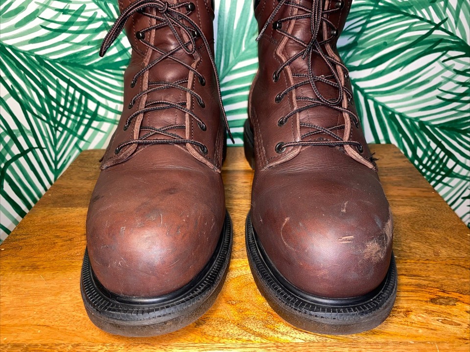Red Wing 2406 Steel Toe Supersole Brown Leather Work Boots Men’s 12 D ...
