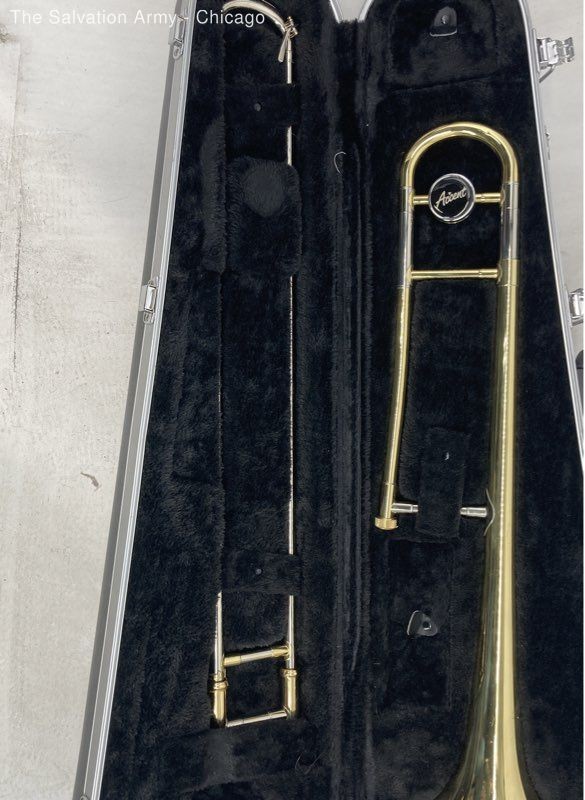 Accent Gold Brass Musical Instruments Slide Trombones With Black Case ...