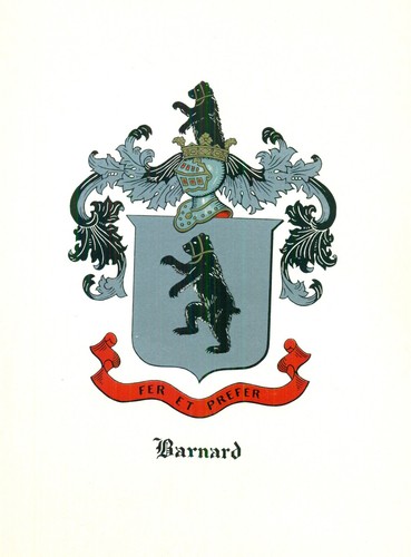 *Great Coat of Arms Barnard Family Crest genealogy, would look great ...