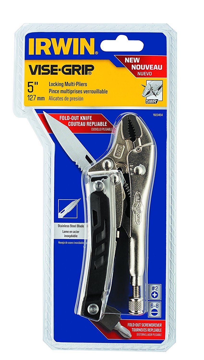 Irwin Vise-Grip 1923454 5" Locking Multi-Pliers 5WR 42526935961| eBay