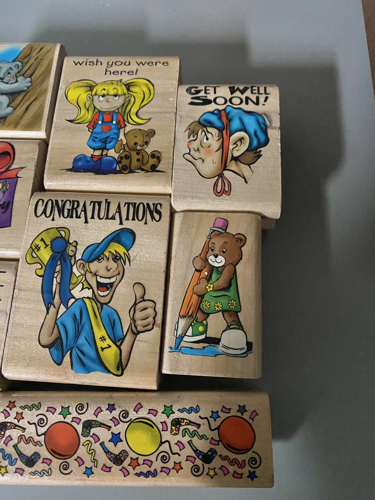 VTG 1999 Sky Kids Rubber Stamps. Lot of 15! | eBay