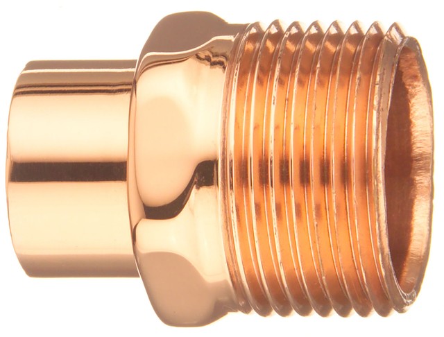 Copper Male Adapter Fitting Connector 1" C X 1" MIP Sweat x Thread - 25 ...