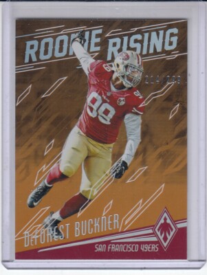 DEFOREST BUCKNER 2016 Panini Phoenix Rookie Rising Orange #RRDF 214/299 ...
