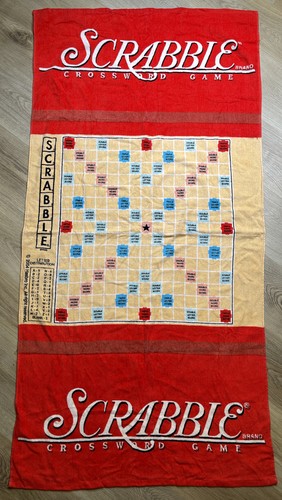 Scrabble Board Game Large Beach Pool Towel 59” x 29" | eBay Australia