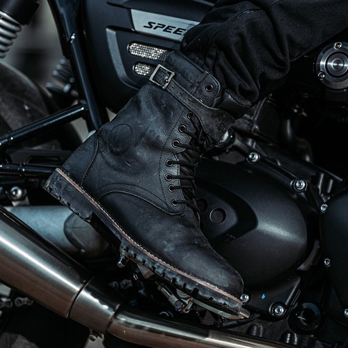 Spada Pilgrim Grande CE Leather Motorcycle Motorbike Touring Boots ...