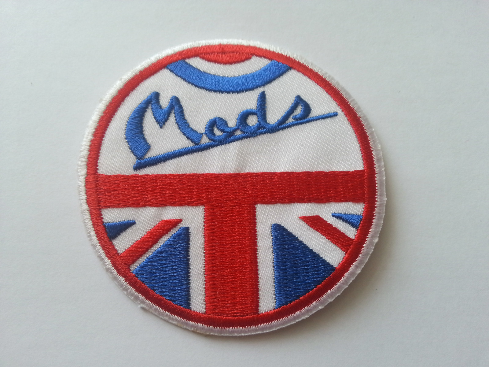 Mod Mods Half Union Jack Flag Patch Sew / Iron On Badge Mod Culture Way ...