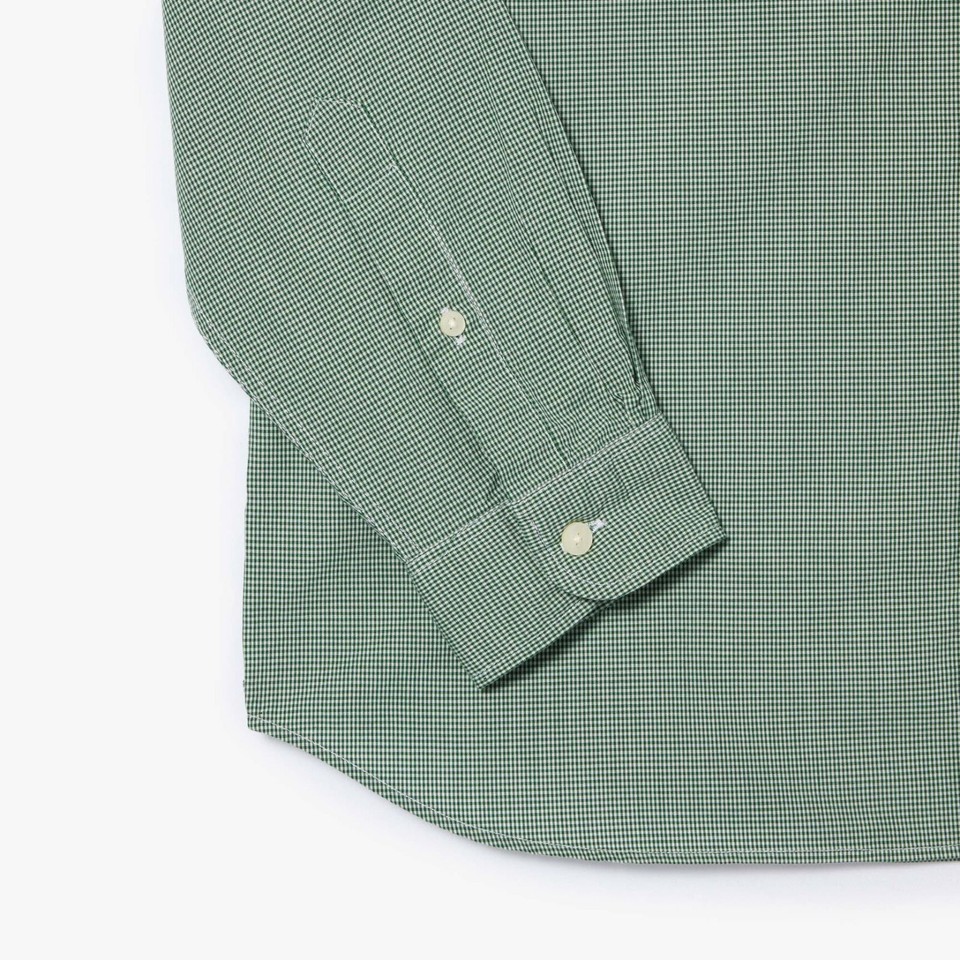 Lacoste Men's Shirts Regular Fit Cotton Art. CH5621 737 BLANC-001/VERT ...