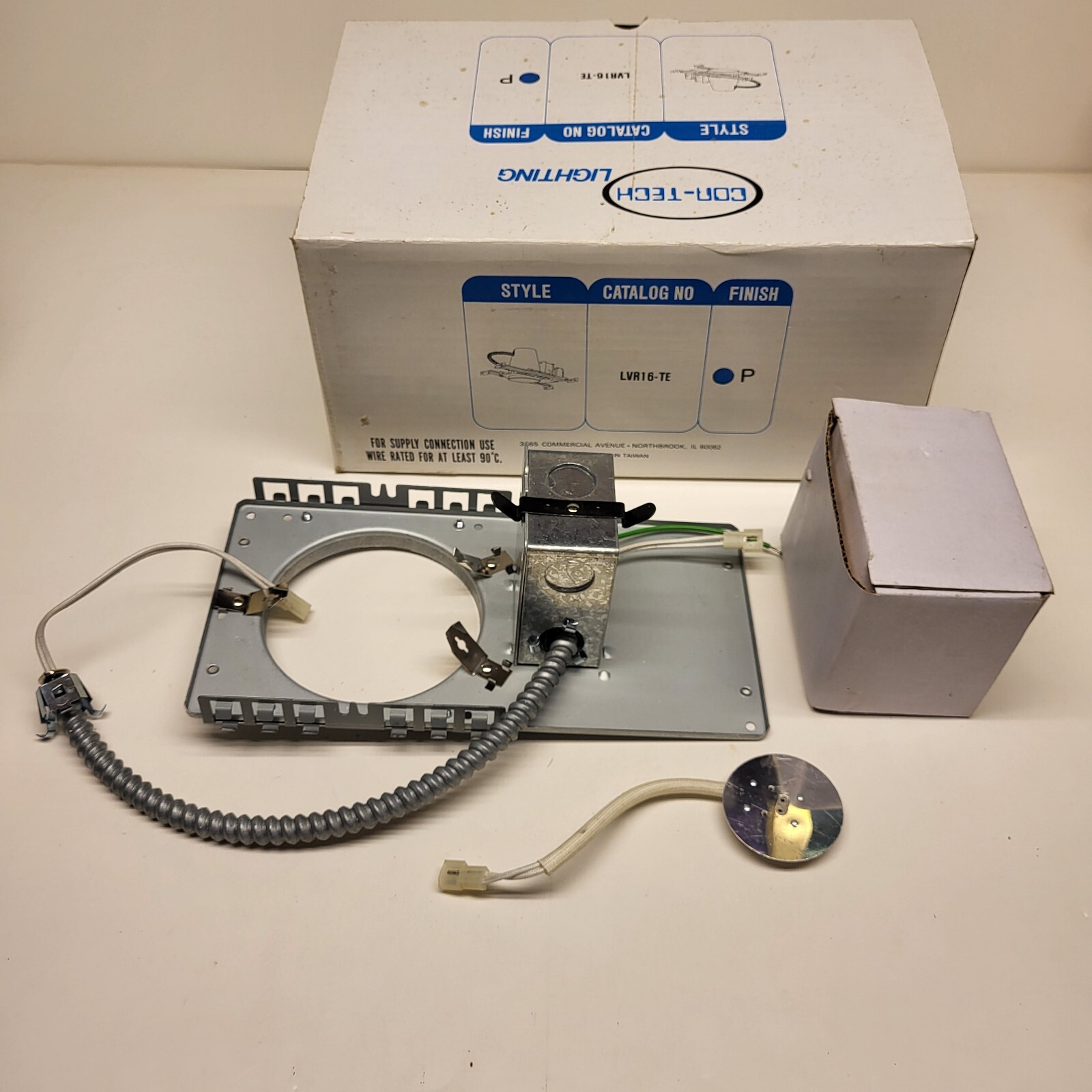 Con-Tech Lighting LVR16-TE Recessed Low-Voltage Rough-In & Transformer ...