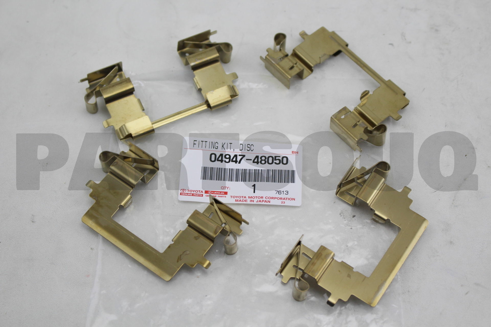 0494748050 Genuine Toyota FITTING KIT, DISC BRAKE, FRONT 04947-48050 | eBay