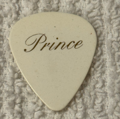 Prince Guitar Pick The Artist Symbol RARE Bronze on White PROTOTYPE ...