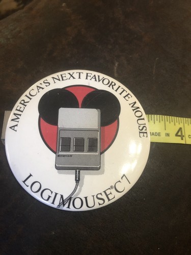 Vintage Computer Advertising Pin LOGIMOUSE C7 America’s Next Favorite ...