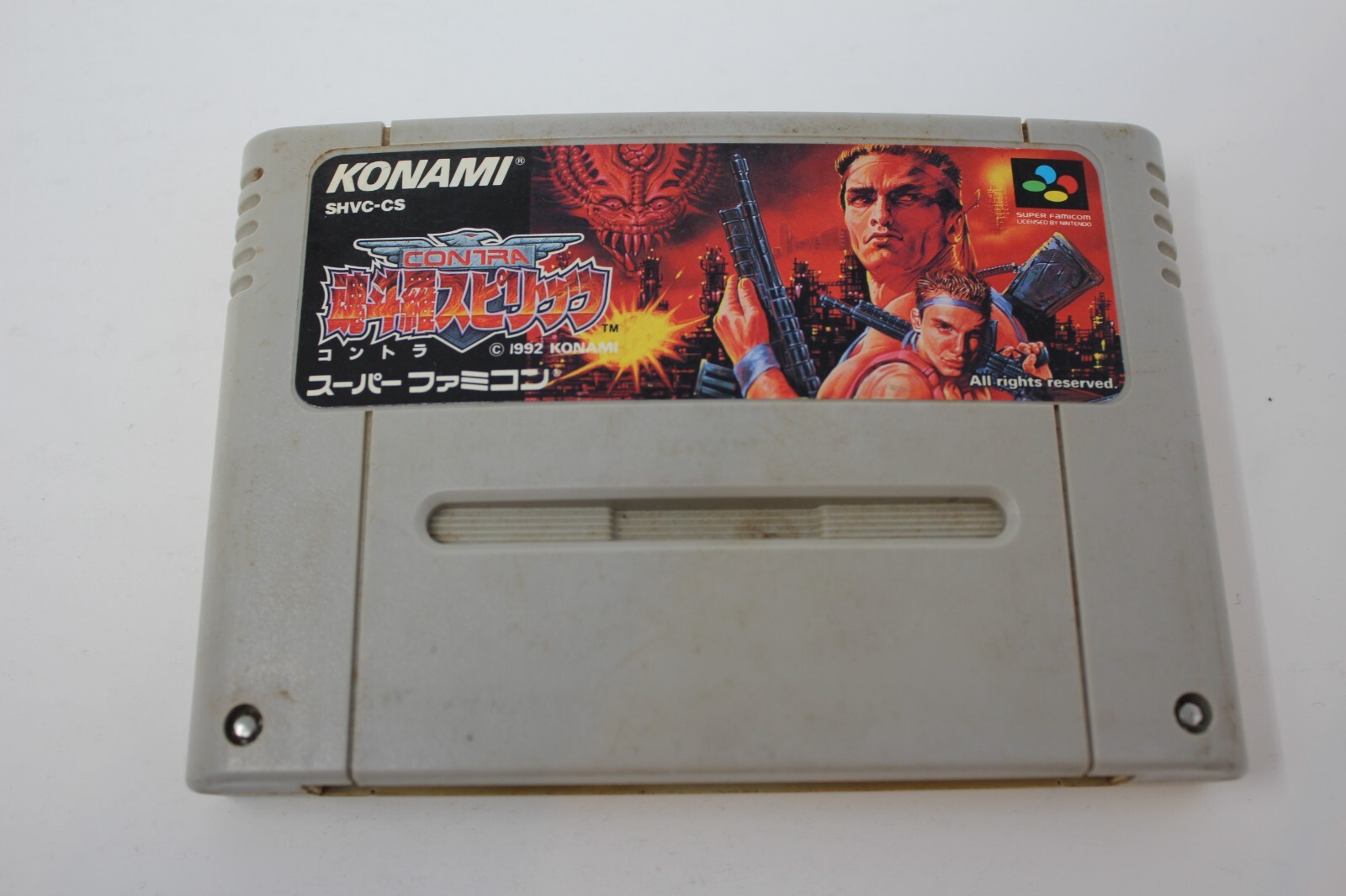 Contra Spirits Nintendo Super Famicom Japanese Cartridge Only | eBay
