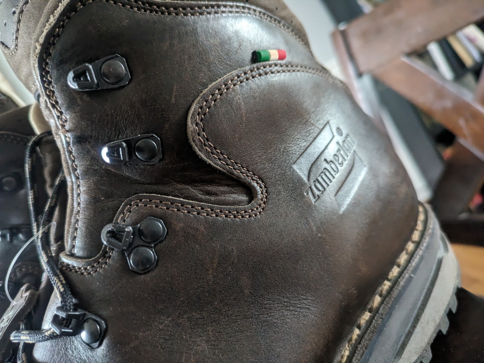 Zamberlan Latemar NW 1023 Waxed Dark Brown Hydrobloc Mens 9.5 Euro 44 ...