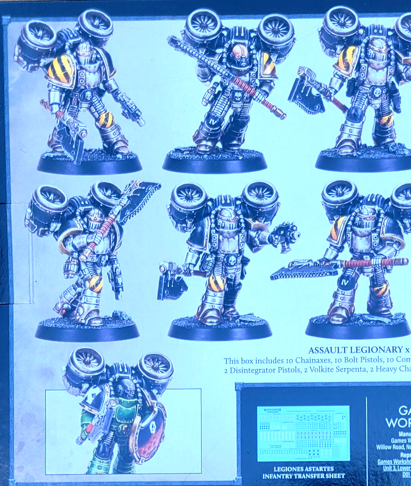 5x MkII Assault Squad Jump Packs Space Marines Warhammer Horus Astartes ...