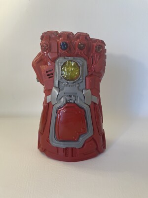 Avengers Marvel Red Infinity Gauntlet Electronic Fist Roleplay Toy ...