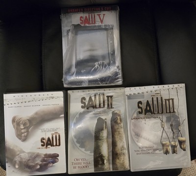 Saw dvd lot. 1,II,III,V. (Unrated, special editions) Horror Slasher. | eBay