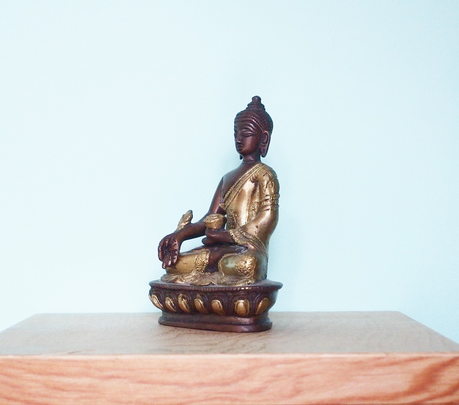 *STATUE BOUDDHA BRONZE 13,5 CM 688 GR BOUDDHISME INDE TIBET | eBay