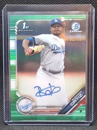 2019 Bowman Chrome Prospects Robinson Ortiz #CPA-RO Green Refractor ...