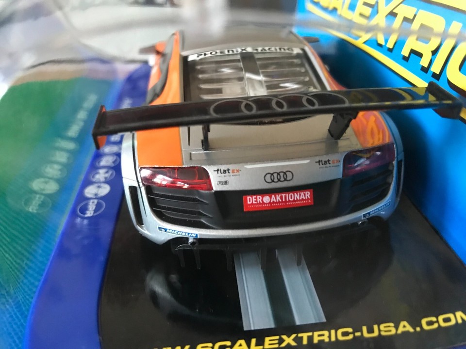SCALEXTRIC 1/32 SLOT CAR C3060 AUDI R8 LMS TEAM PHOENIX RACING #26 B495 ...