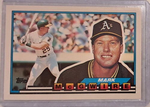 1989 Topps BIG Cards - Mark McGwire - Unique/Bigger than standard cards ...