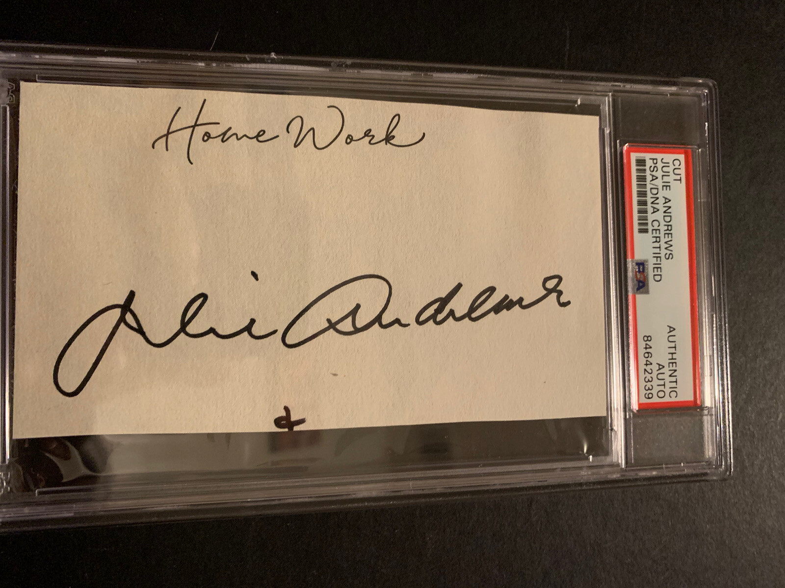 Julie Andrews Signed Cut Sound of Music Autograph Slab PSA/DNA | eBay