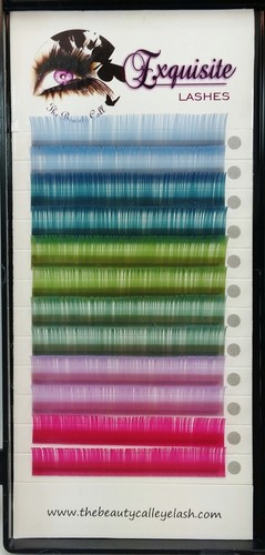 Spring Cool Color Silk Lashes C Curl .15mm/.20mm Eyelash Extension | eBay