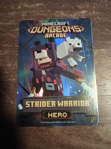 Minecraft Dungeons Arcade Series 3 (#102 Hero: Strider Warrior ...