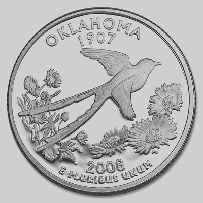 2008 P Oklahoma Quarter BU Uncirculated Clad 25c Coin | eBay