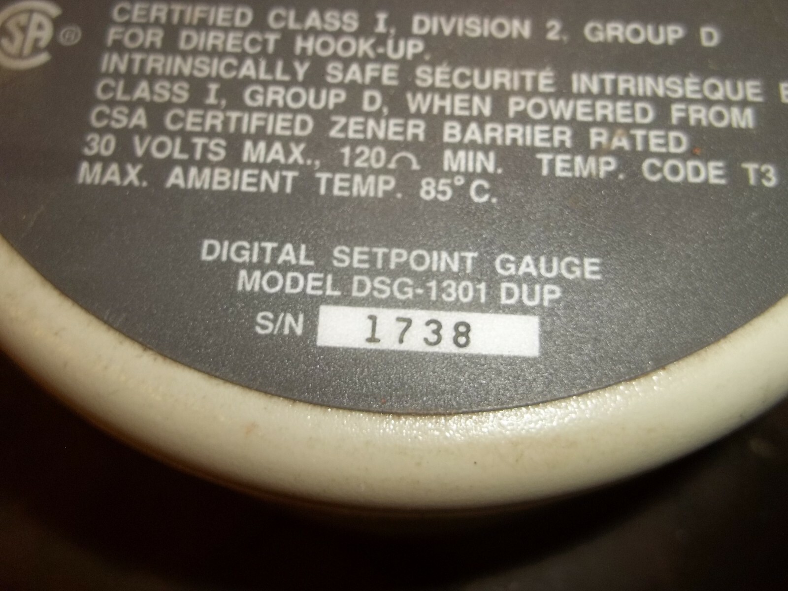 ALTRONIC DIGITAL SET POINT GAUGE DSG-1301 DUP (185-1) | eBay