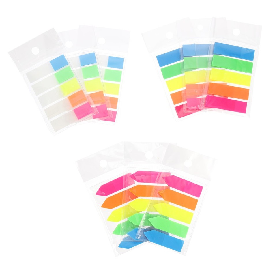 4 Pack Classification Stickers Notes Book Marks for Reading Highlighter ...