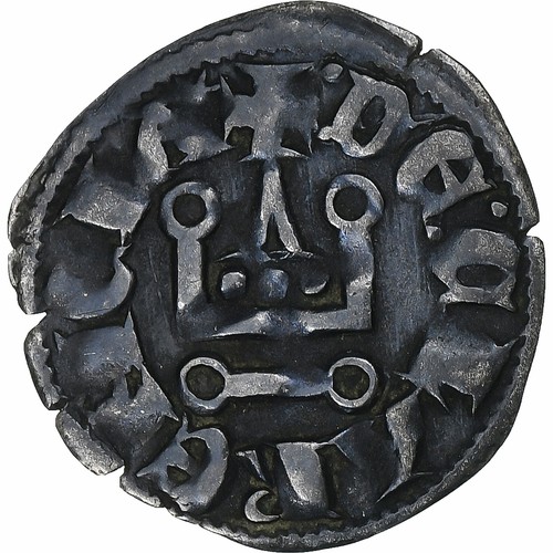 Griechenland, Principality of Achaea, Florent de Hainaut, Denier, 1289 ...