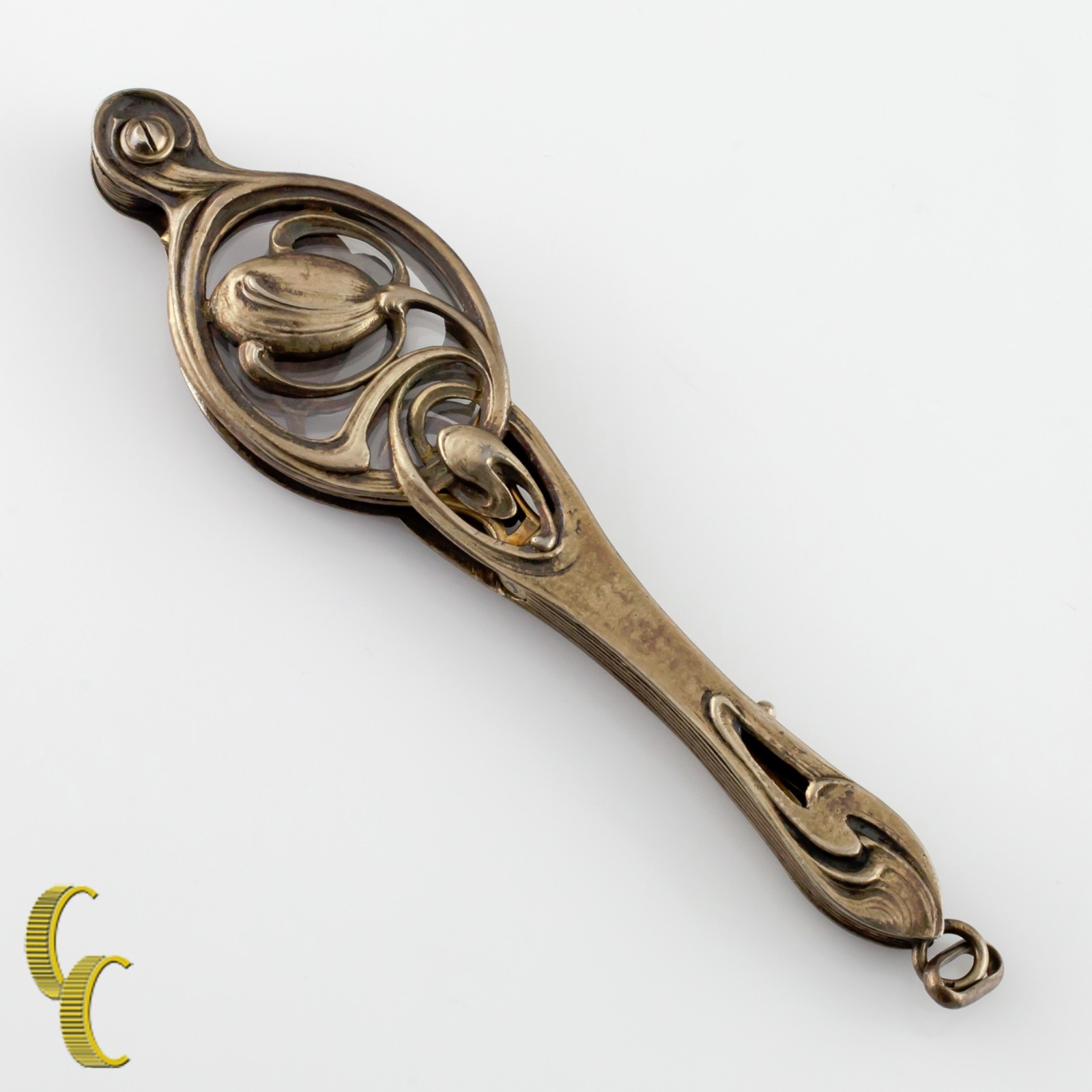 Sterling Silver Antique Ornate Lorgnette Spring-Loaded Glasses All ...