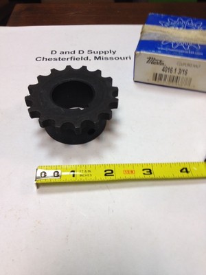 MARTIN KEYED COUPLING HALF, 4016 1-3/16 16 TEETH 1-3/16" BORE, ADD'L ...