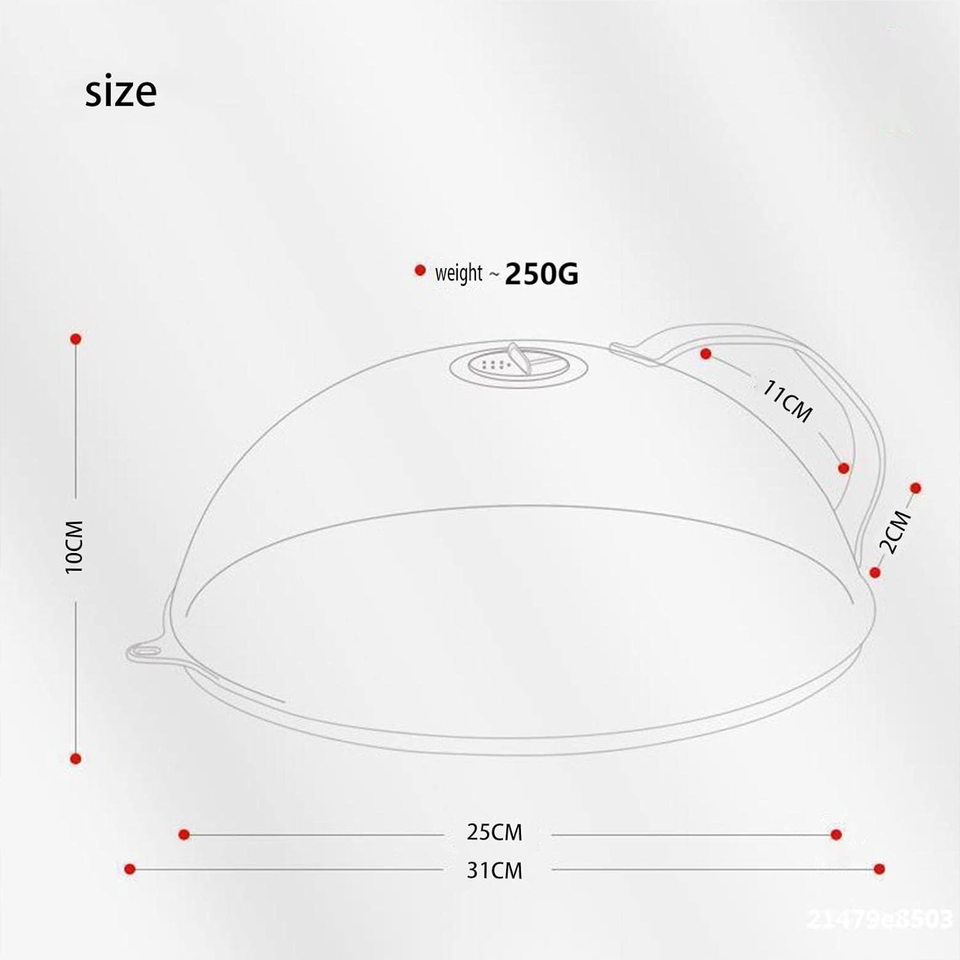 Microwave Splatter Cover for Food,Clear Microwave Splash Guard Cooker ...