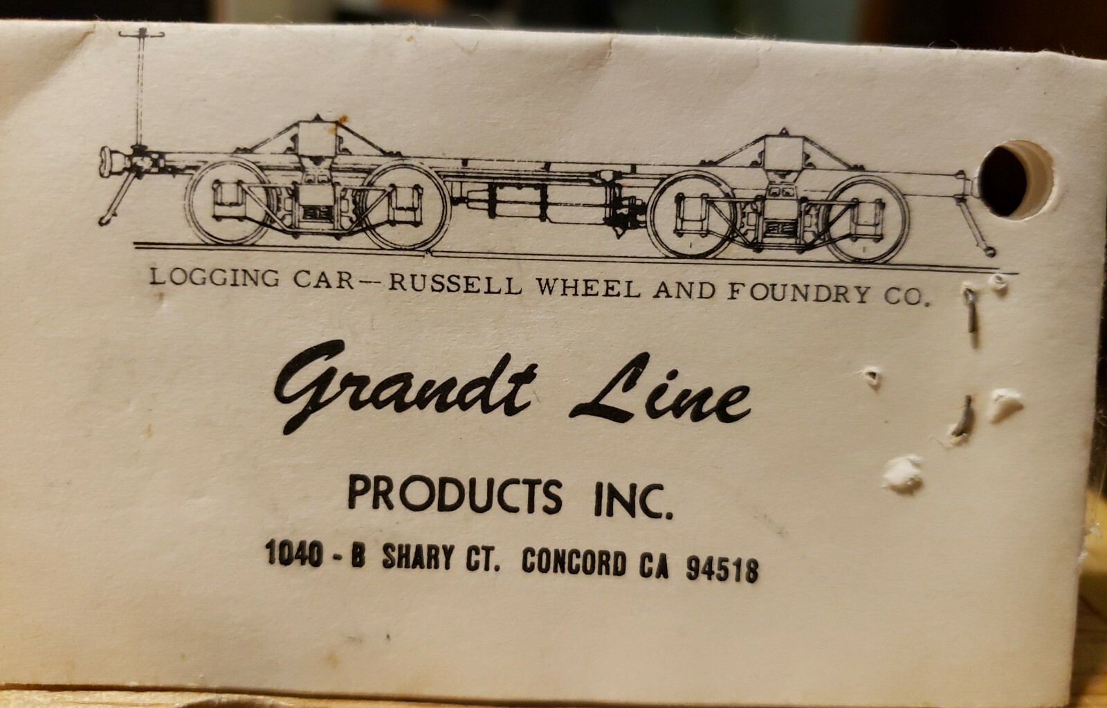 Grandt Line HO #5103 Russell Log Car Hardware Kit NOS | eBay