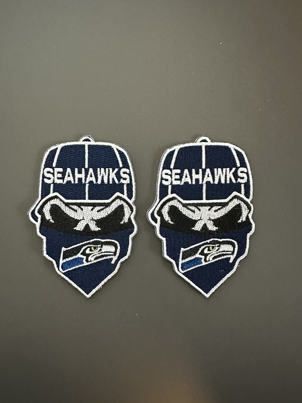 Seattle Seahawks NFL football embroidered skull patch Iron/Sew on NEW ...