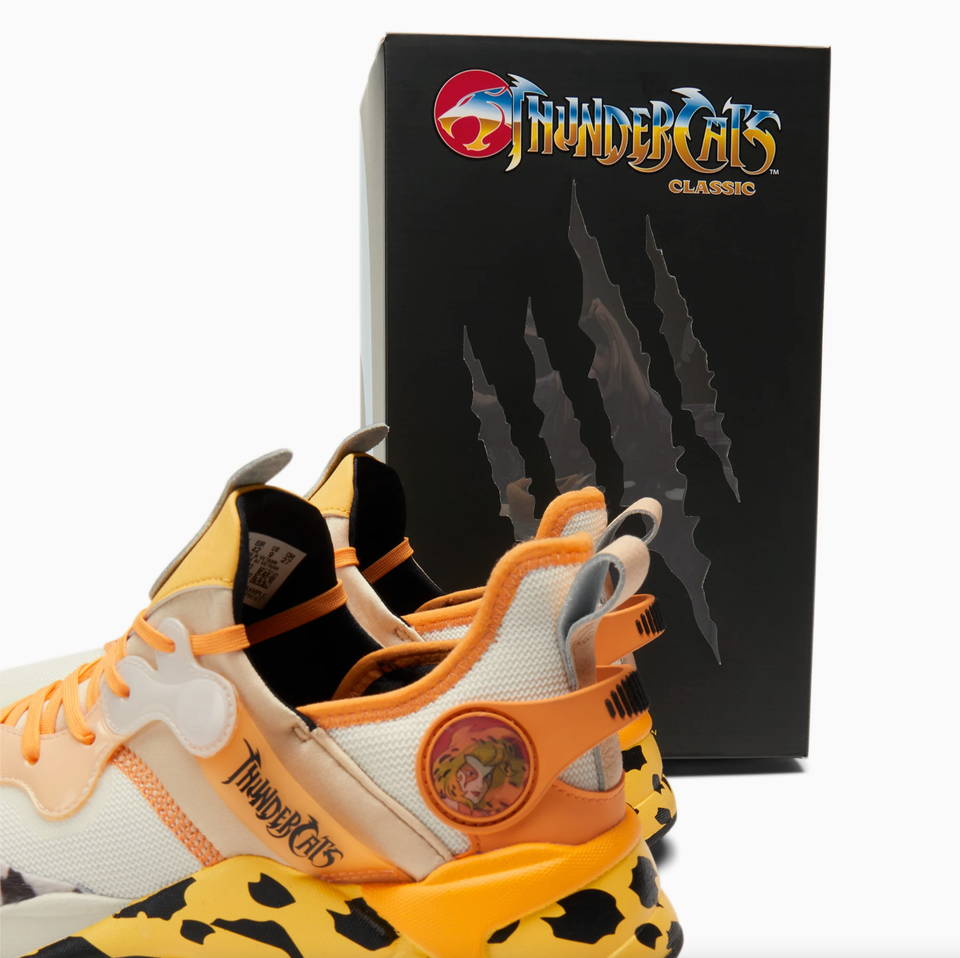 PUMA x THUNDERCATS RS-X T3CH Cheetara II 2 Womens White Orange Yellow ...