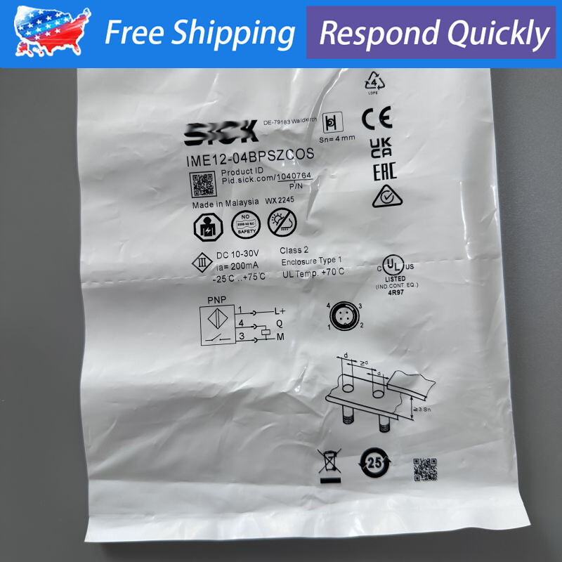 NEW Inductive Proximity Switch Sensor For SICK IME12-04BPSZC0S 10-30VDC ...