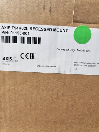 New Axis T94K02L 01155-001 P32 P33 Q35 Fixed Dome Security Camera Recessed Mount | eBay