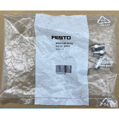 10PC New FESTO NPQH-D-M5-Q4-P10 578334 Quick insertion threaded joint ...
