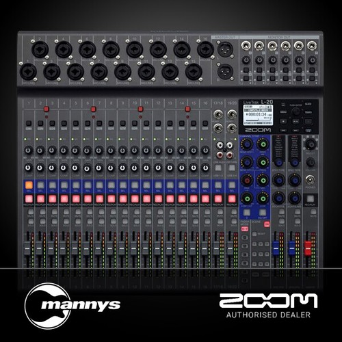 Zoom LiveTrak L-20 Digital Mixer & Recording Console | eBay Australia