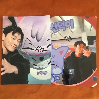 ATEEZ ateez SAN Autographed Photo 5*7 K-POP Collection Gifts 2024 | eBay