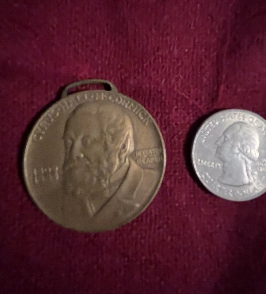 Vintage International Harvester Co. Reaper Watch Fob Cyrus Hall ...