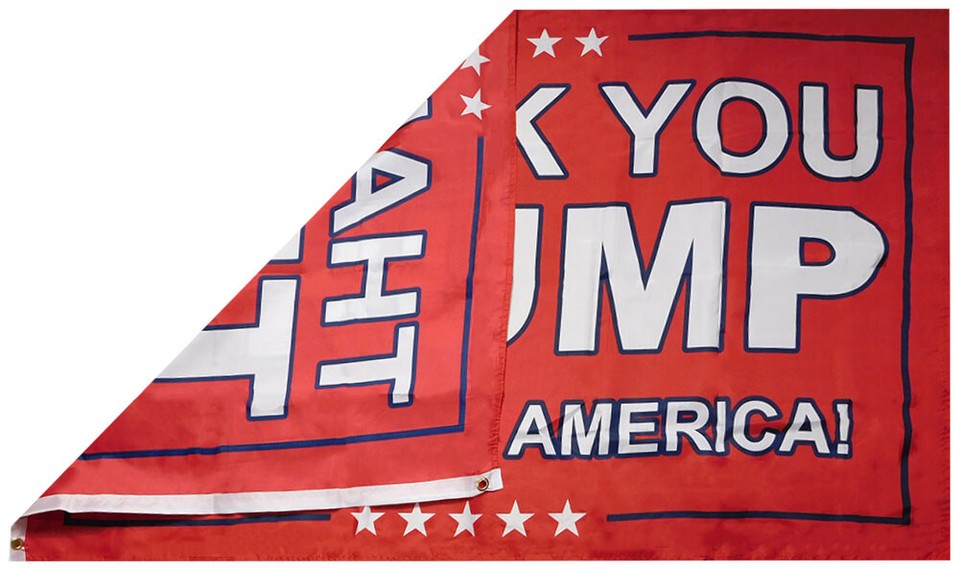 3X5 Thank You Trump WON God Bless America! Red Trump 2024 Flag 100D X1 ...