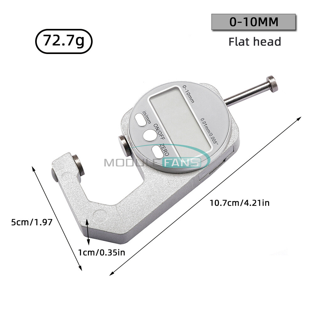 Electronic Digital LCD Micrometer Percent Thickness Measuring Tool 0 ...
