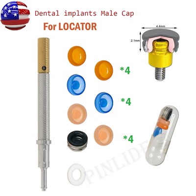 US Dental Implant Insertion Extraction Tool Retention Caps Set locator ...