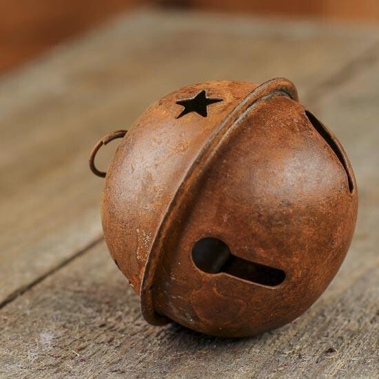 Set of 6 Rusty Tin 2-3/4" Sleigh Bells with Star Cutouts | eBay