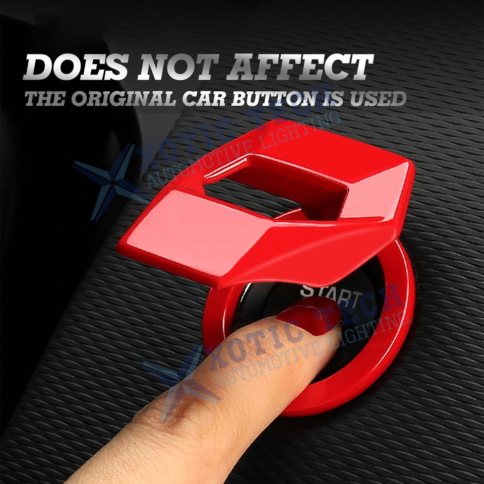 Universal Car Engine Start Stop Push Button Switch Decor Cover ...
